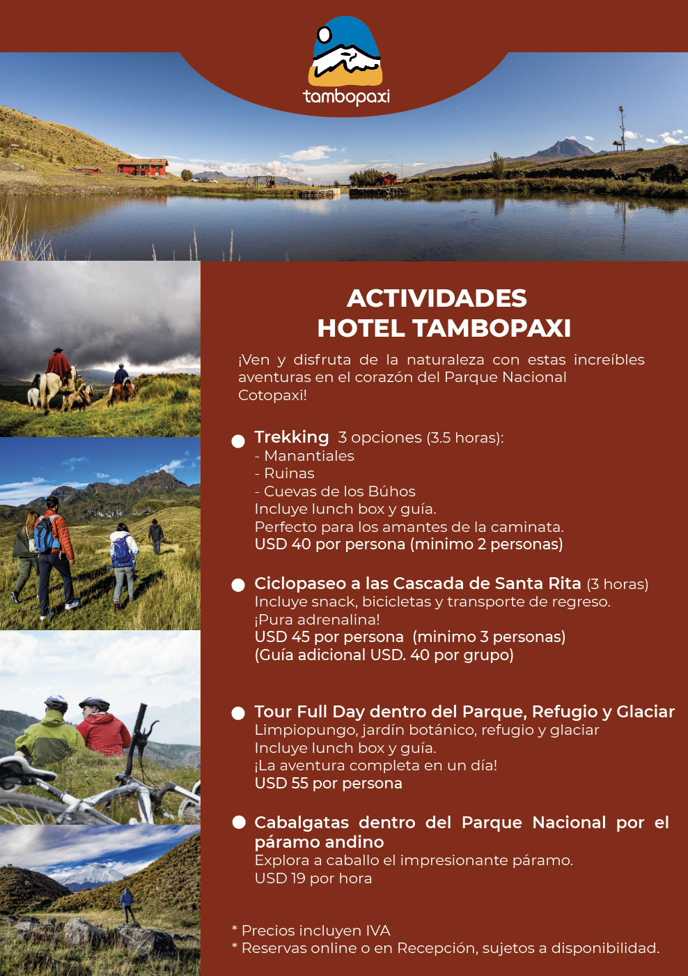 Tambopaxi - Experiencias - Cotopaxi Ecuador